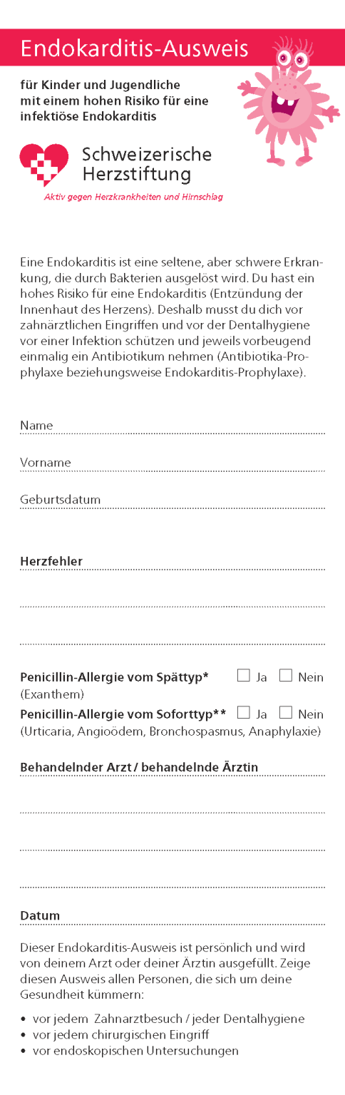 Update Endokarditis - pädiatrie schweiz